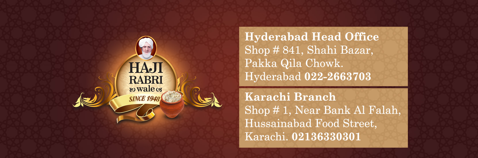 HAJI RABRI WALE – World Famous Desert Dish From Hyderabad, Pakistan